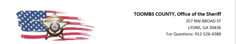 Open Records Request | Toombs County Sheriff